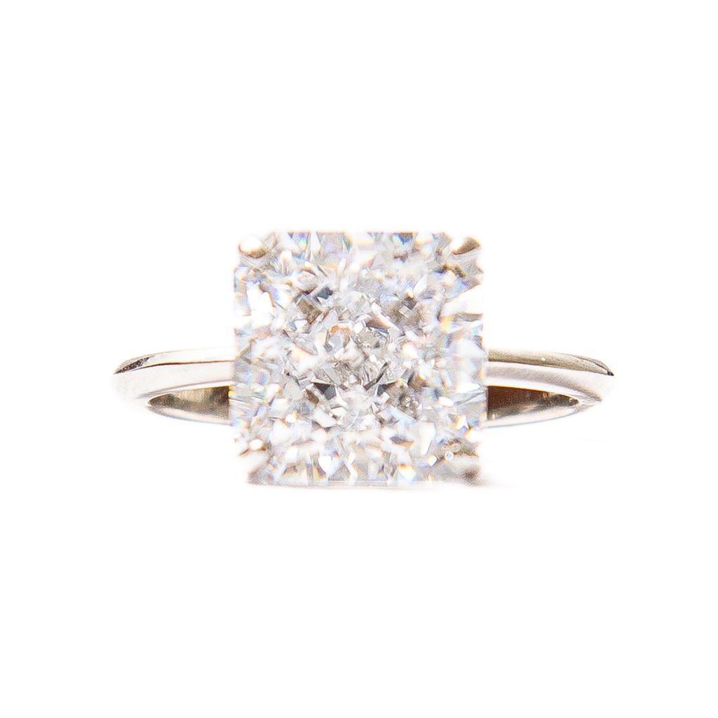 Anillo Solitario corte Princesa – Valeria Garnica